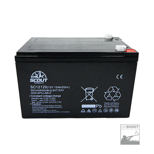 Scout Battery (Large) 12Ah 12v | UK Shootwarehouse